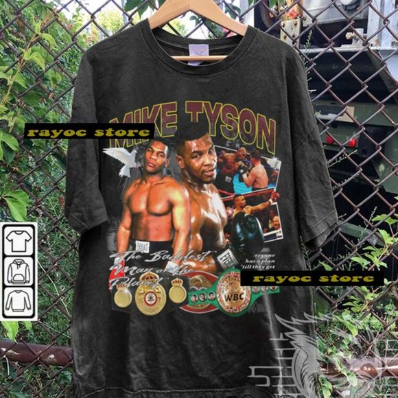 Gildan | Shirts | Vintage Bootleg Style Mike Tyson Baddest Man Shirt ...